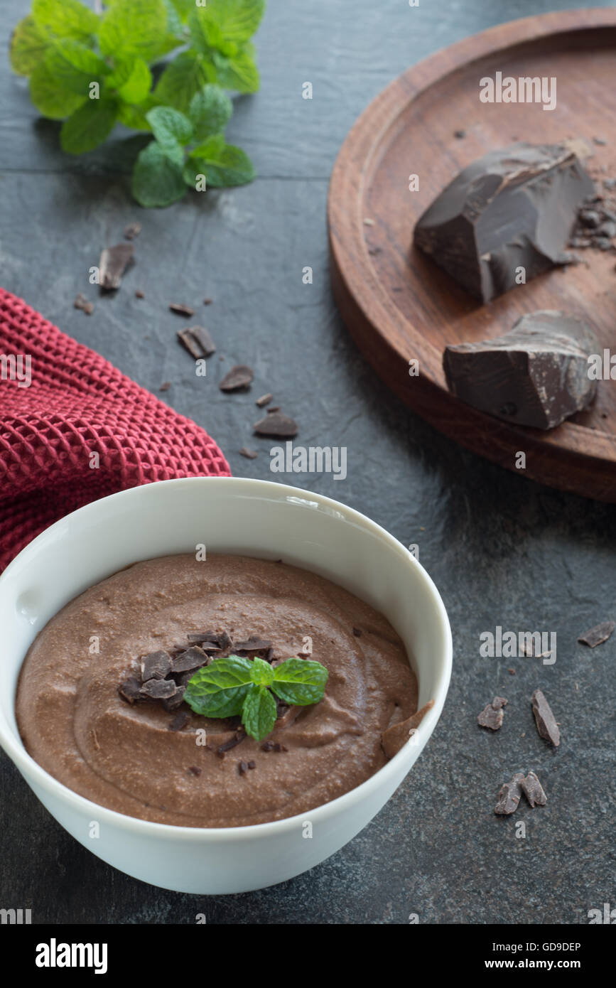 mint chocolate mouse Stock Photo - Alamy
