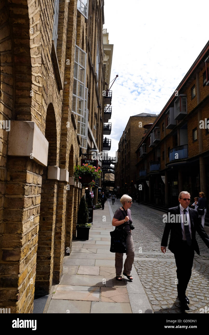 Shad Thames is a historic riverside street next to Tower Bridge in ...