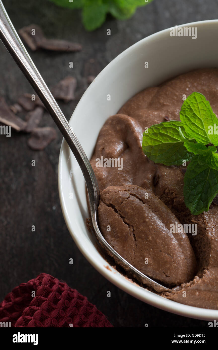 mint chocolate mouse Stock Photo - Alamy