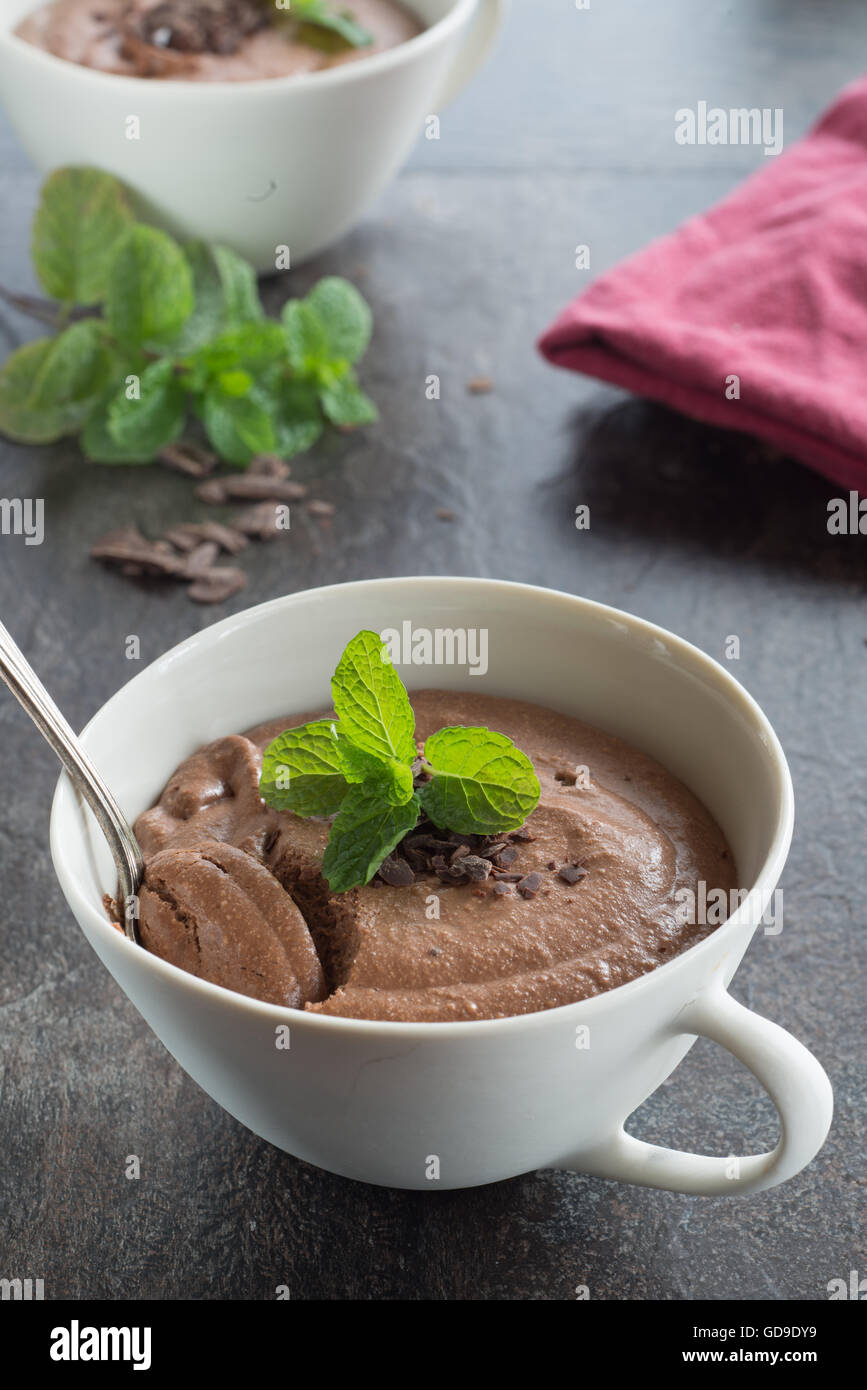mint chocolate mouse Stock Photo - Alamy