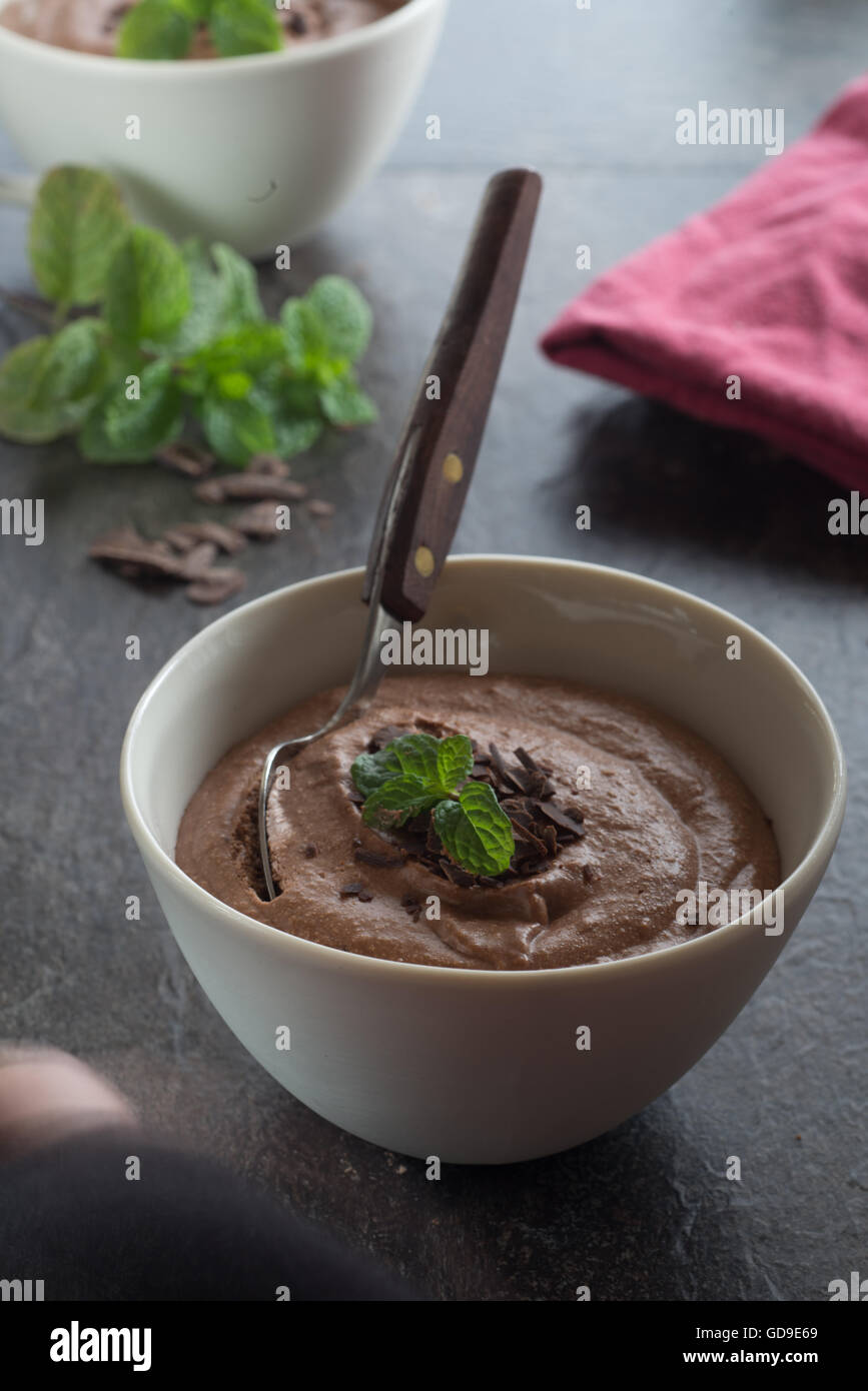 mint chocolate mouse Stock Photo - Alamy