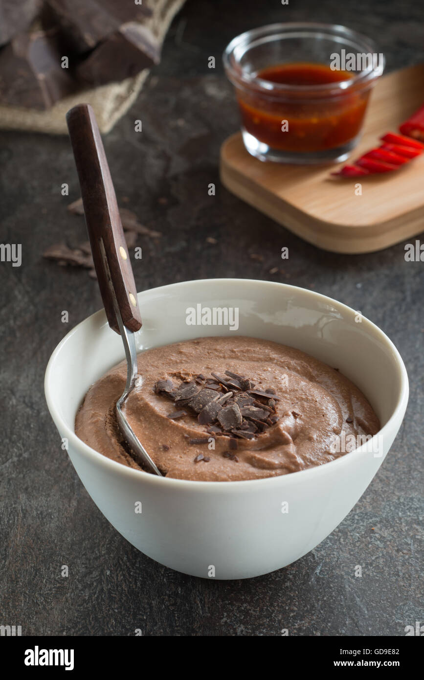 Chill chocolate mouse Stock Photo - Alamy