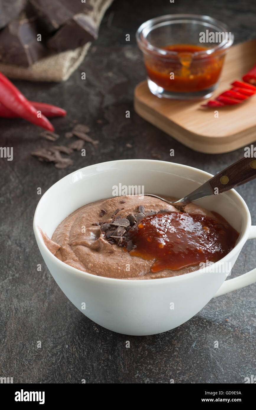 Chill chocolate mouse Stock Photo - Alamy