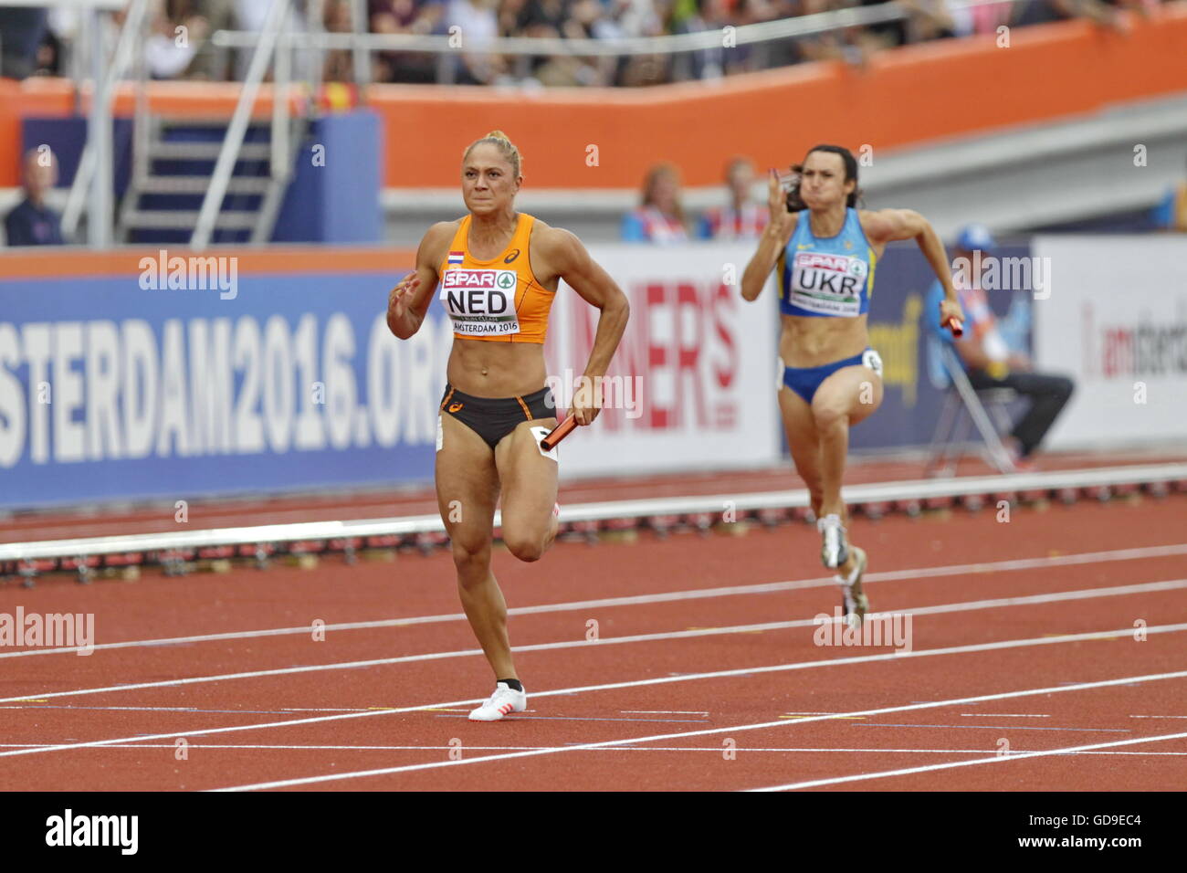 Amsterdam, Netherlands: July 10, 2016 Naomi Sedney in the final of the ...