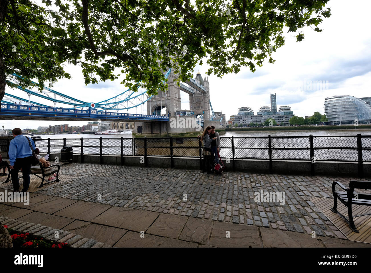 Tower Bridge from Victoria Embankment Stock Photo - Alamy