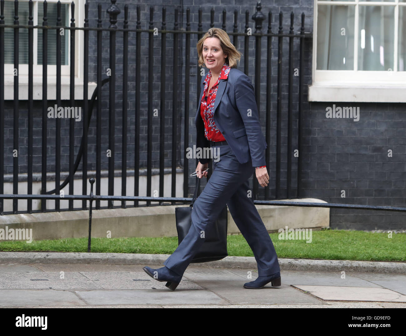Amber Rudd, arrives at 10 Downing Street, central London, after new ...
