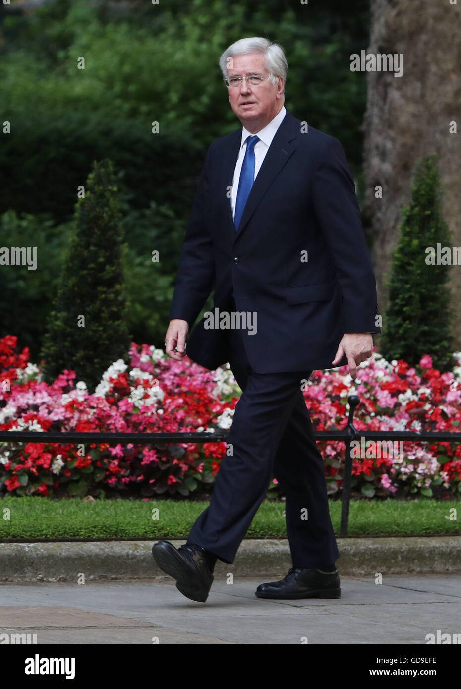 Defence Secretary Michael Fallon arrives at Downing Street, central ...