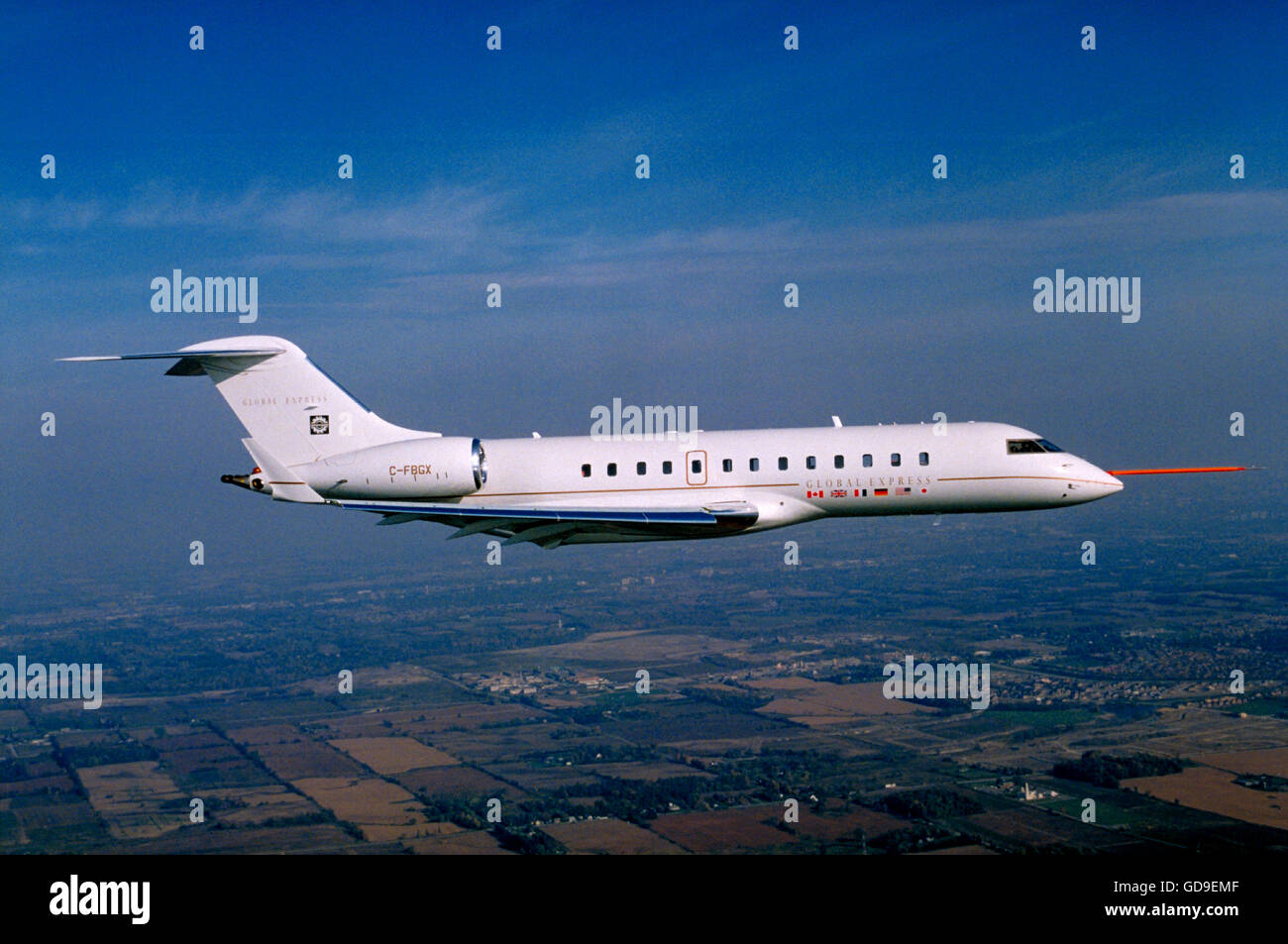 The Bombardier Canadian Global Express executive jet Stock Photo - Alamy