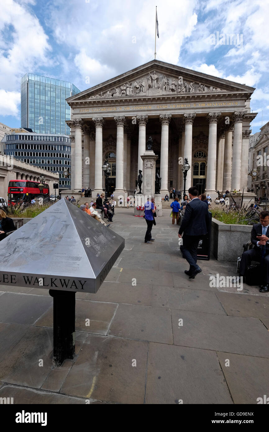 The Royal Exchange building from the Royal Exchange Square in the CBD ...
