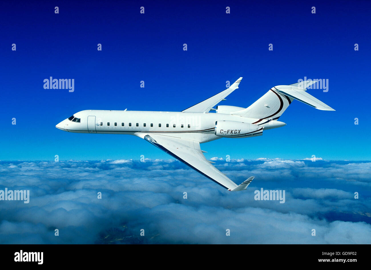 The Bombardier Canadian Global Express executive jet Stock Photo - Alamy