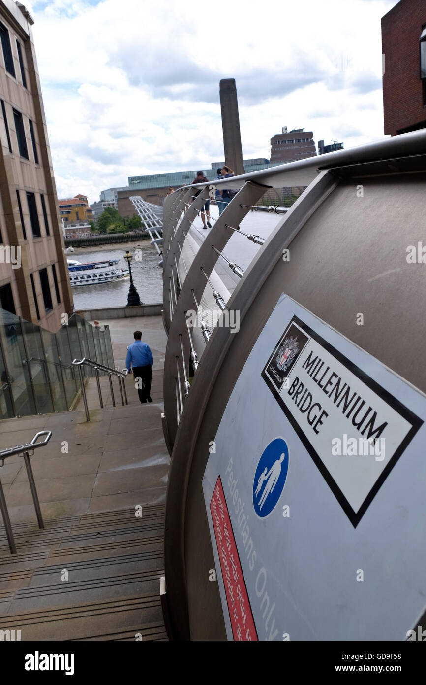 The Millennium Bridge, officially known as the London Millennium ...
