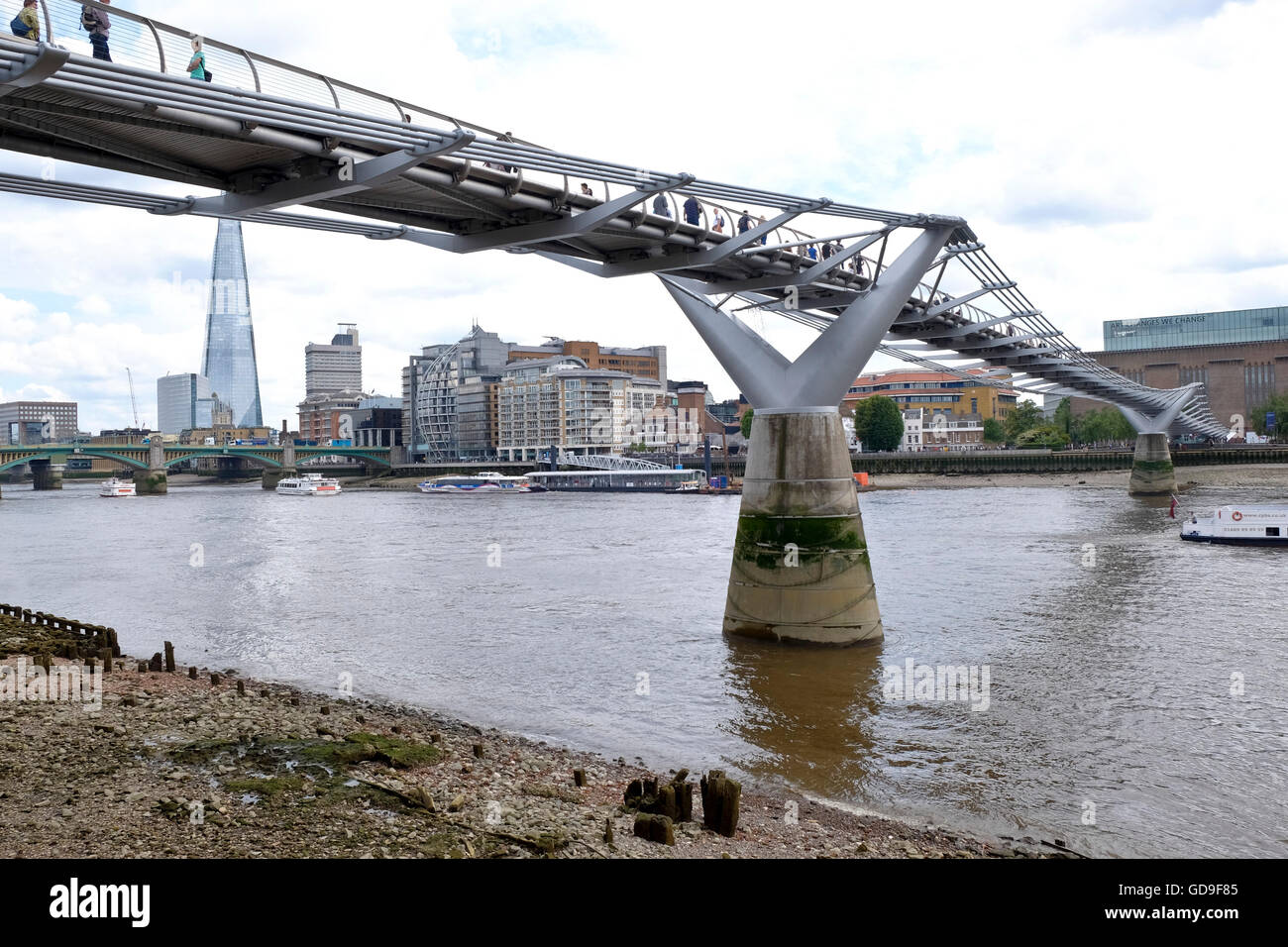 The Millennium Bridge, officially known as the London Millennium ...