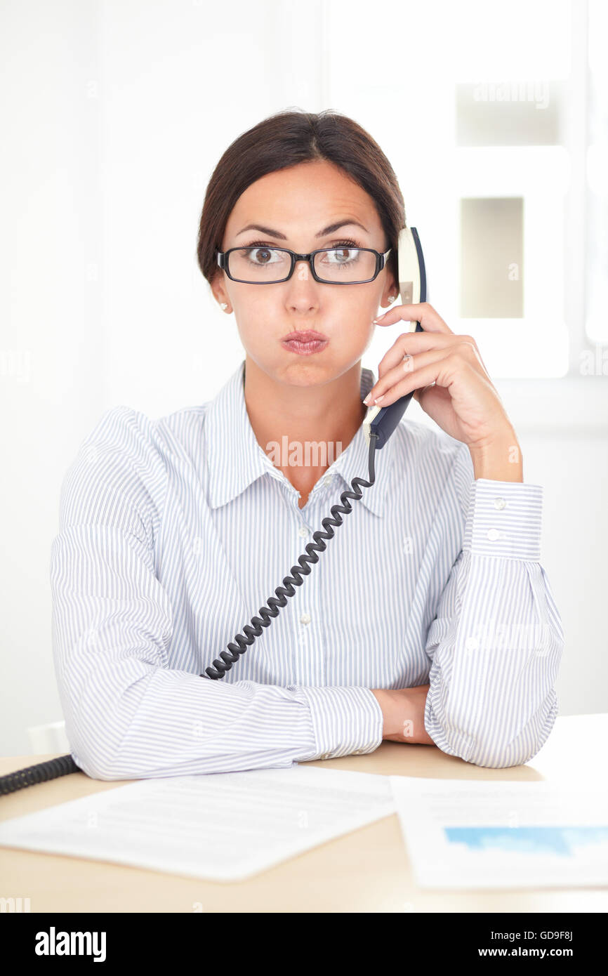 Stressed business woman 30s hi-res stock photography and images - Alamy