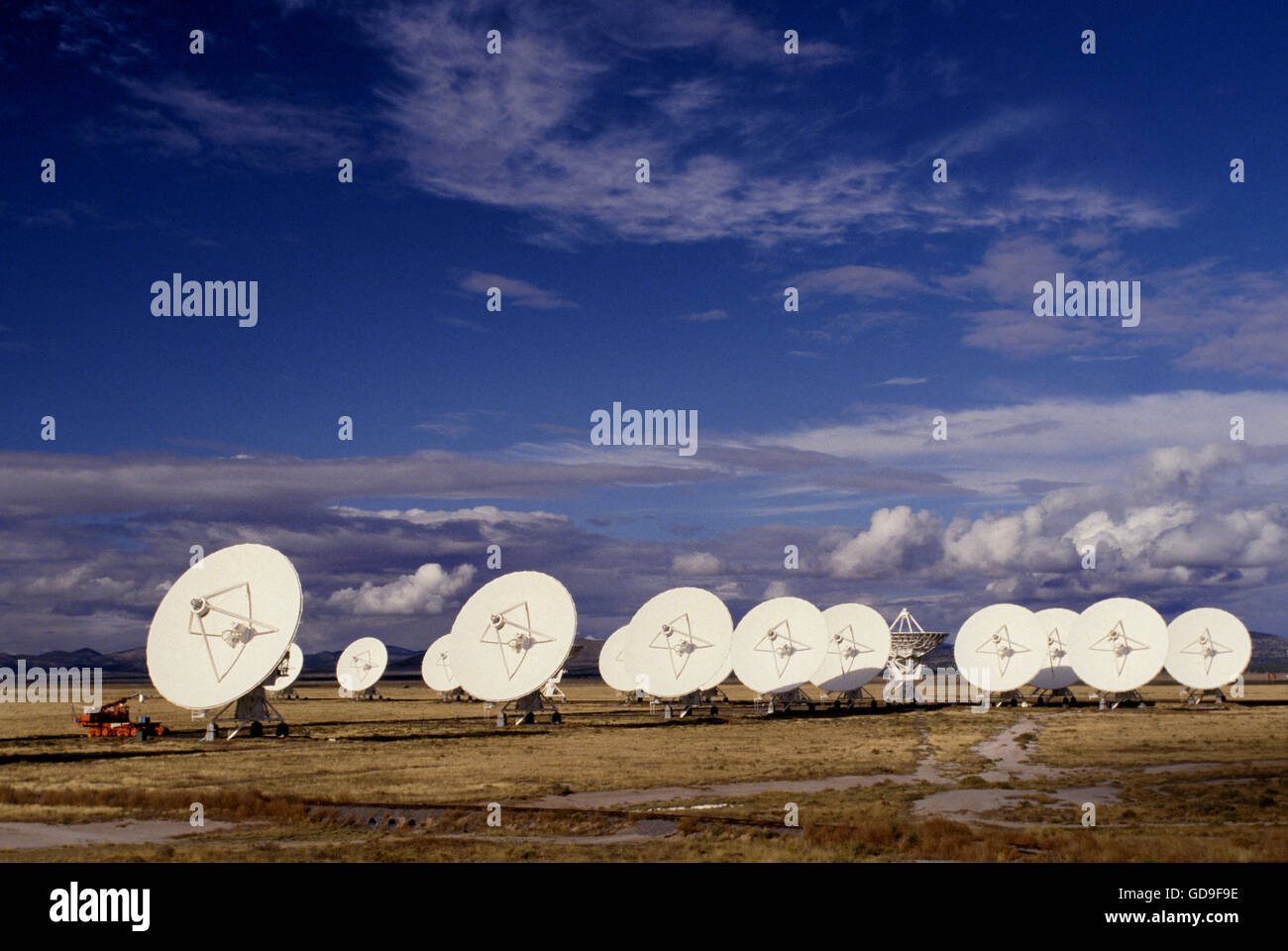 VLA Radiotelescope Dishes. The Very Large Array, one of the world's ...