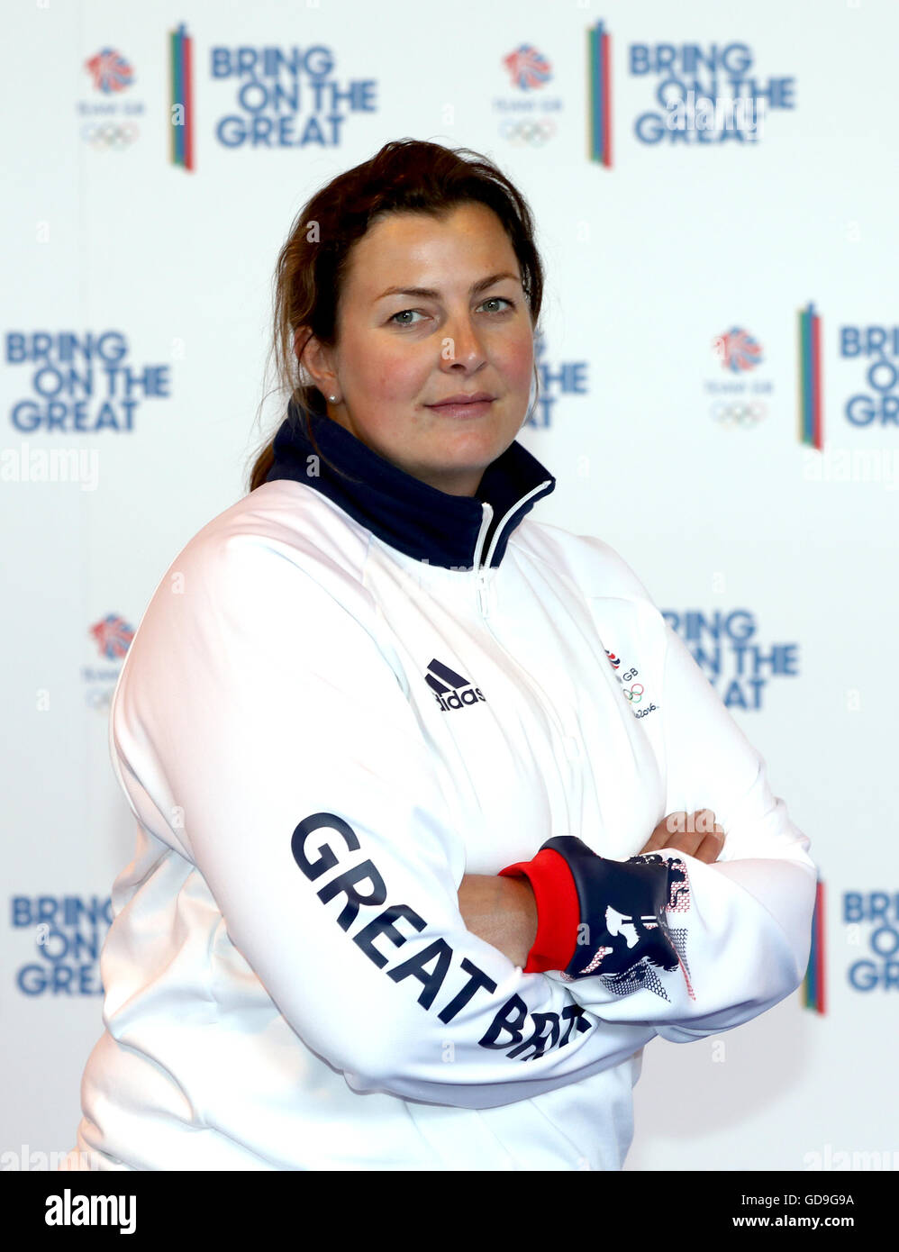 Great Britain equestrian groom Jennifer Ireland during the Team GB ...
