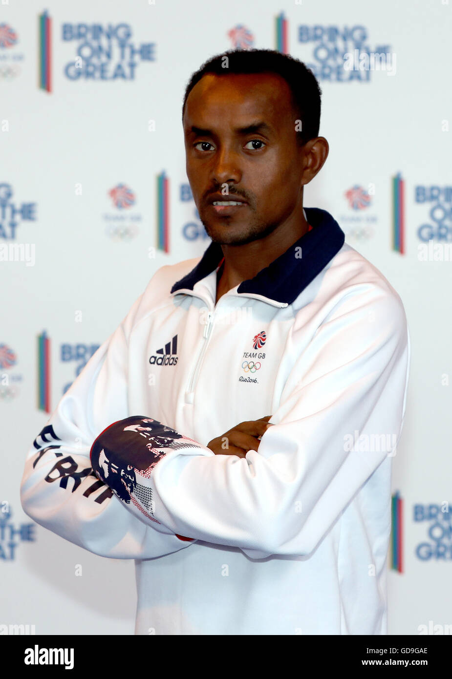 Great Britain's Tewelde Tsegai during the Team GB Kitting Out session ...