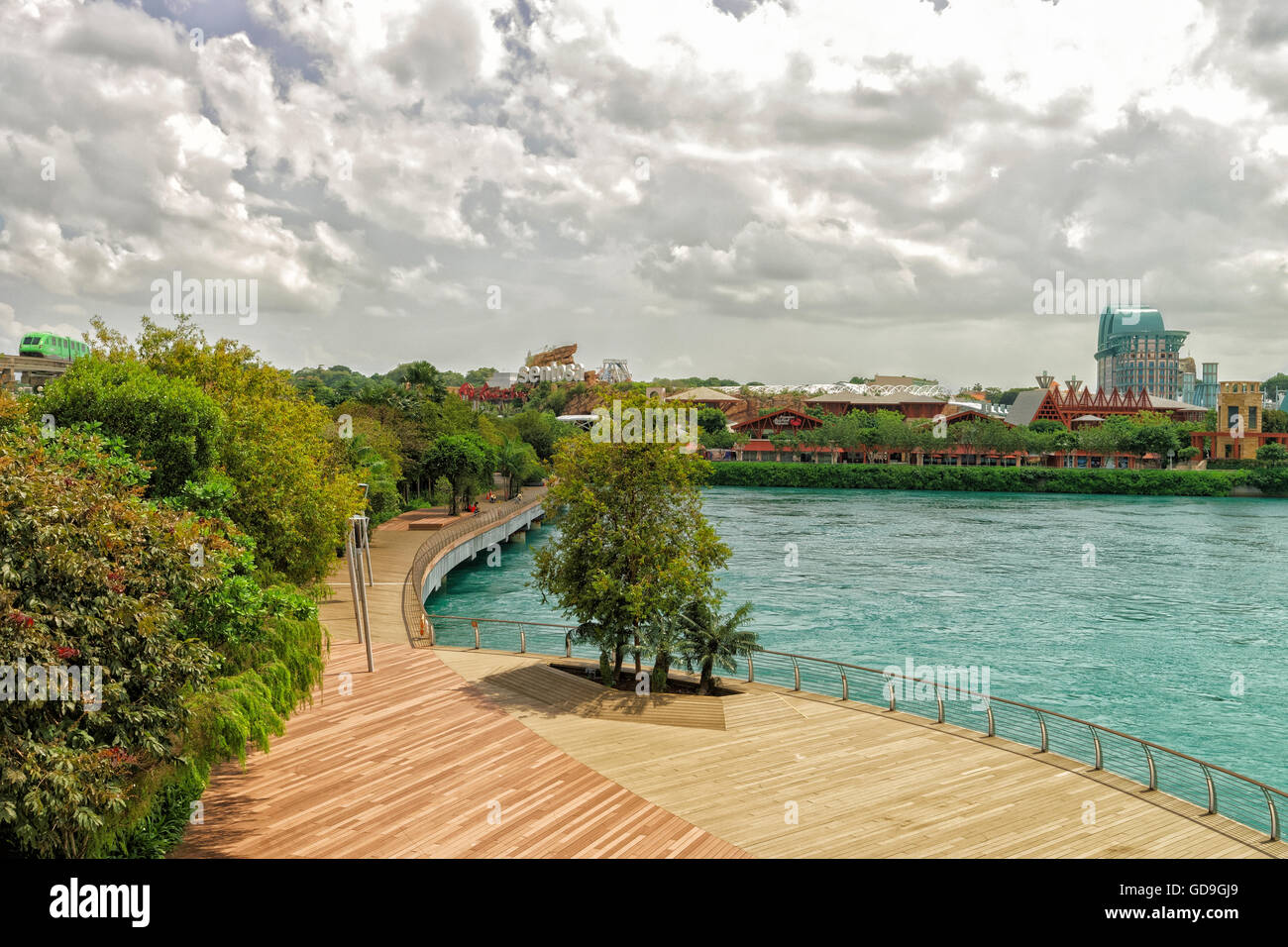 Singapore sentosa island nature walk hi-res stock photography and ...