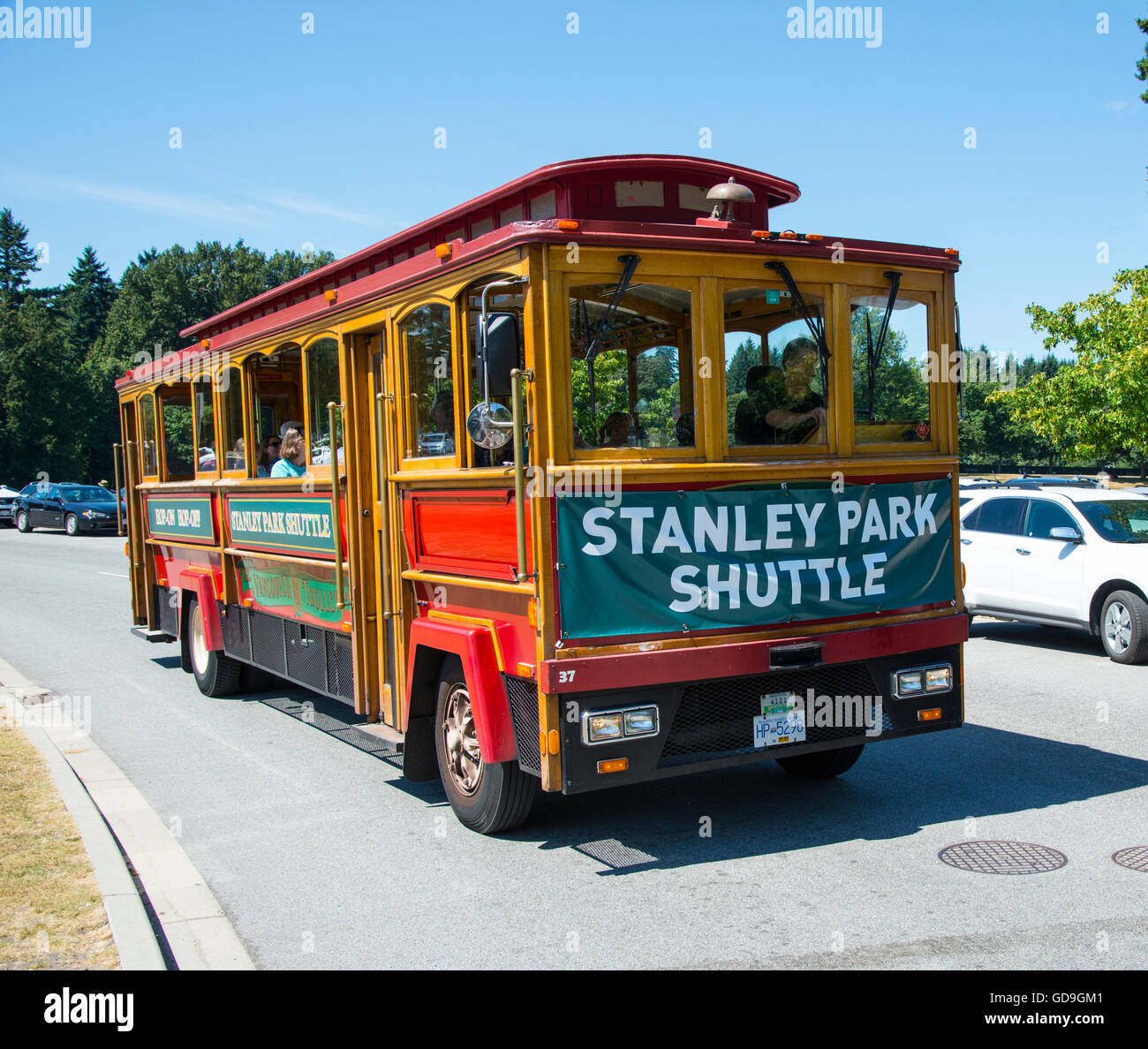 Stanley Park Shuttle, Vancouver, British Columbia, Canada Stock Photo ...