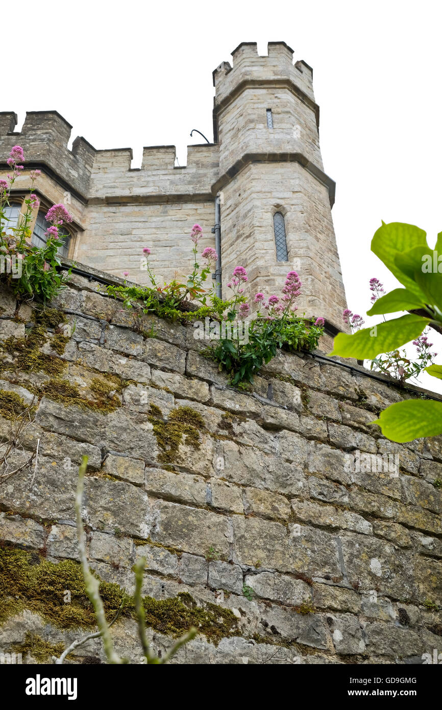 The ramparts at Leeds Castle in Kent Stock Photo - Alamy