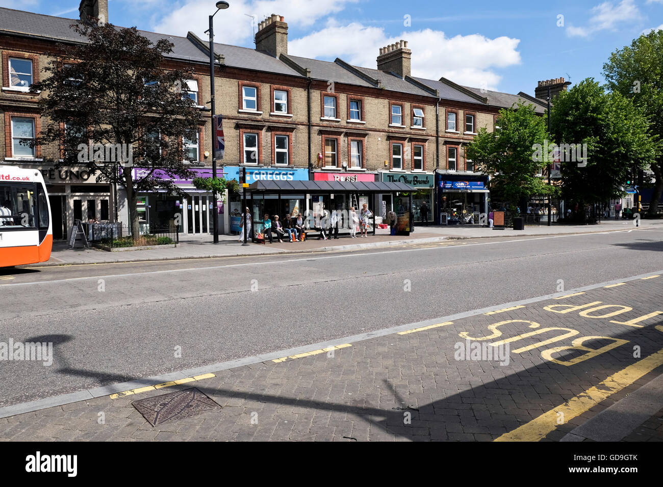 A typical UK High Street in Brentwood Essex England Stock Photo - Alamy