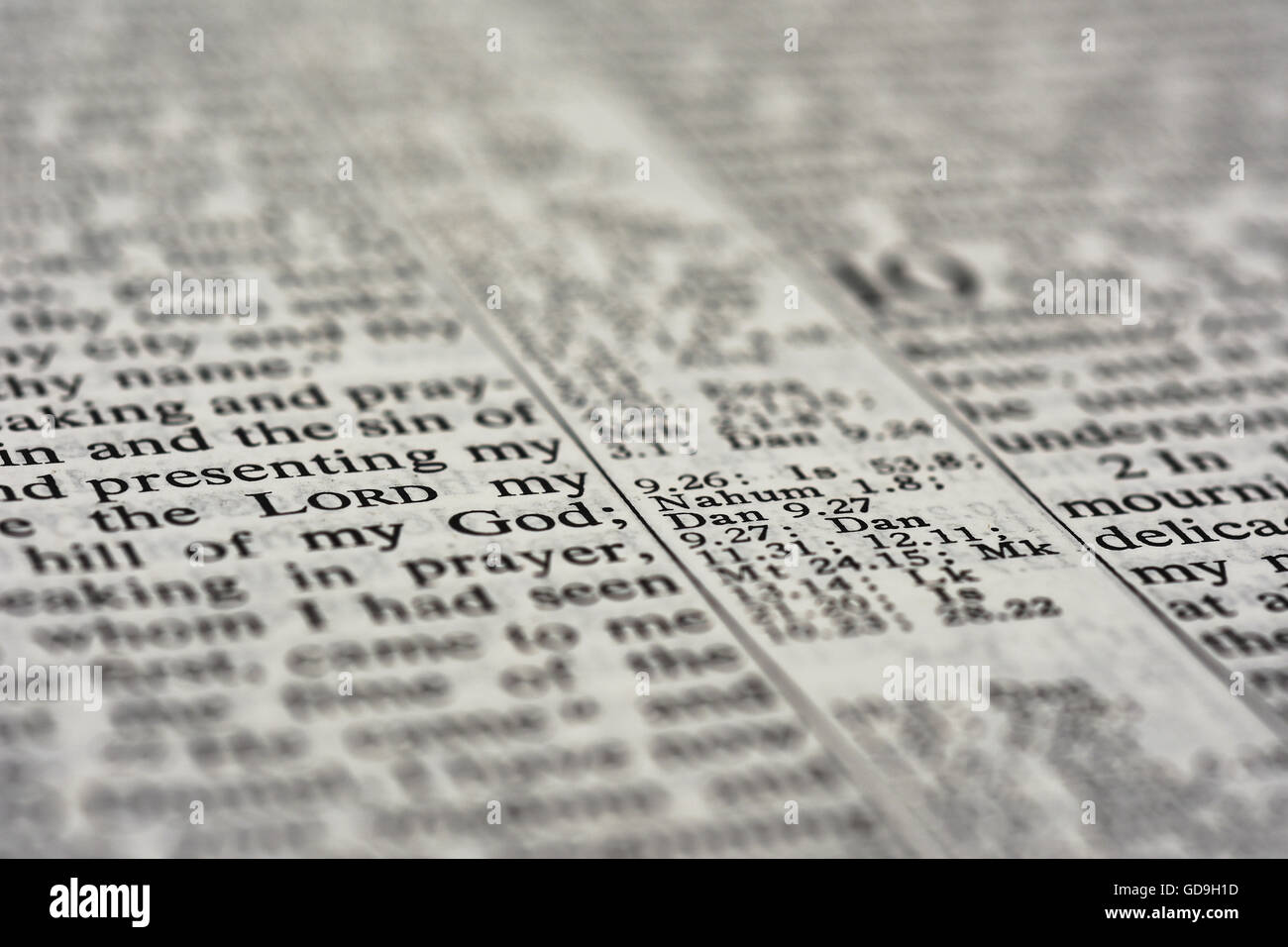 Bible text hi-res stock photography and images - Alamy