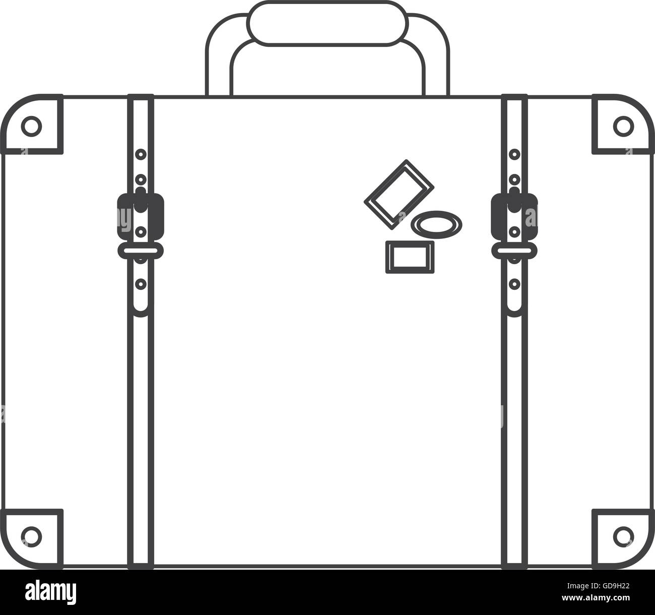 Digital summer stickers Stock Vector Images - Alamy