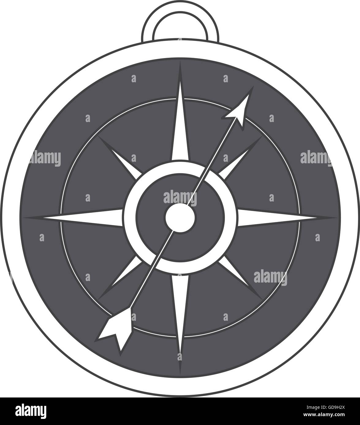 simple compass icon Stock Vector Image & Art - Alamy