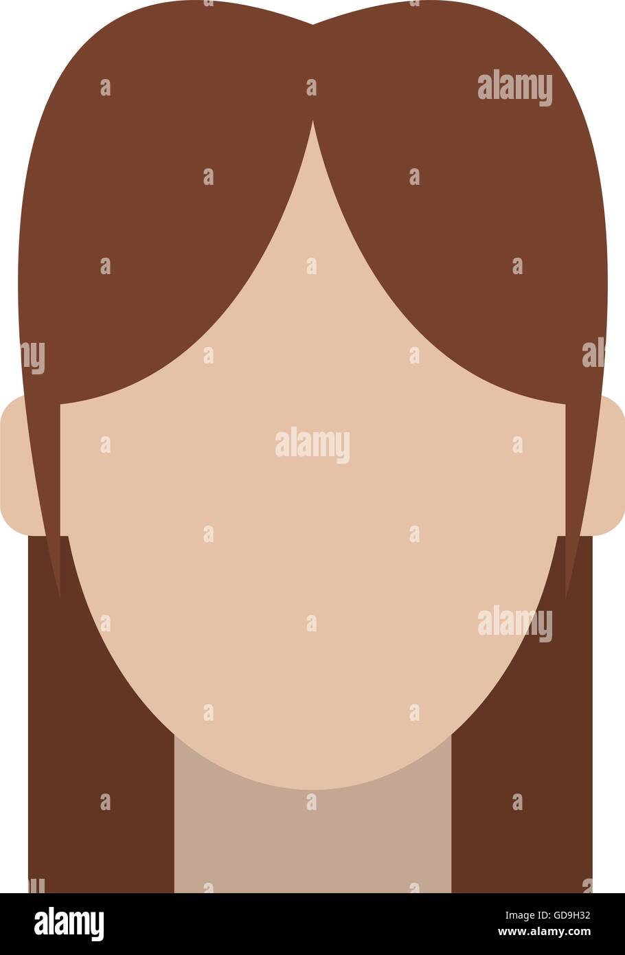 faceless woman portrait icon Stock Vector Image & Art - Alamy