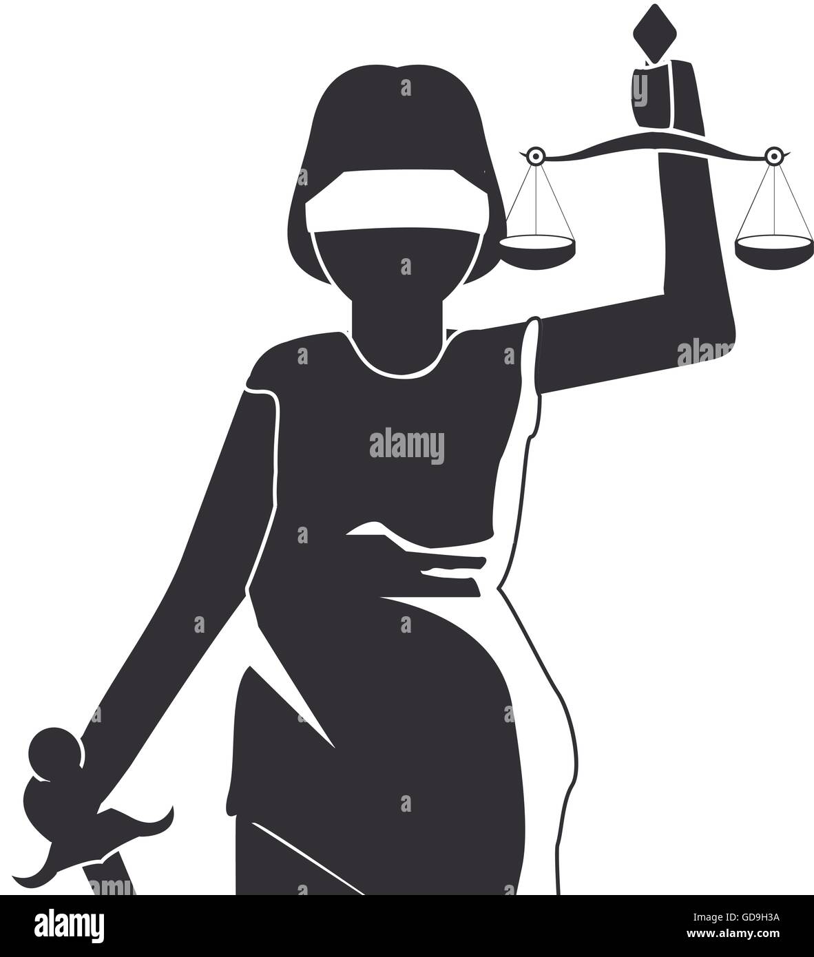 lady justice icon Stock Vector Image & Art - Alamy