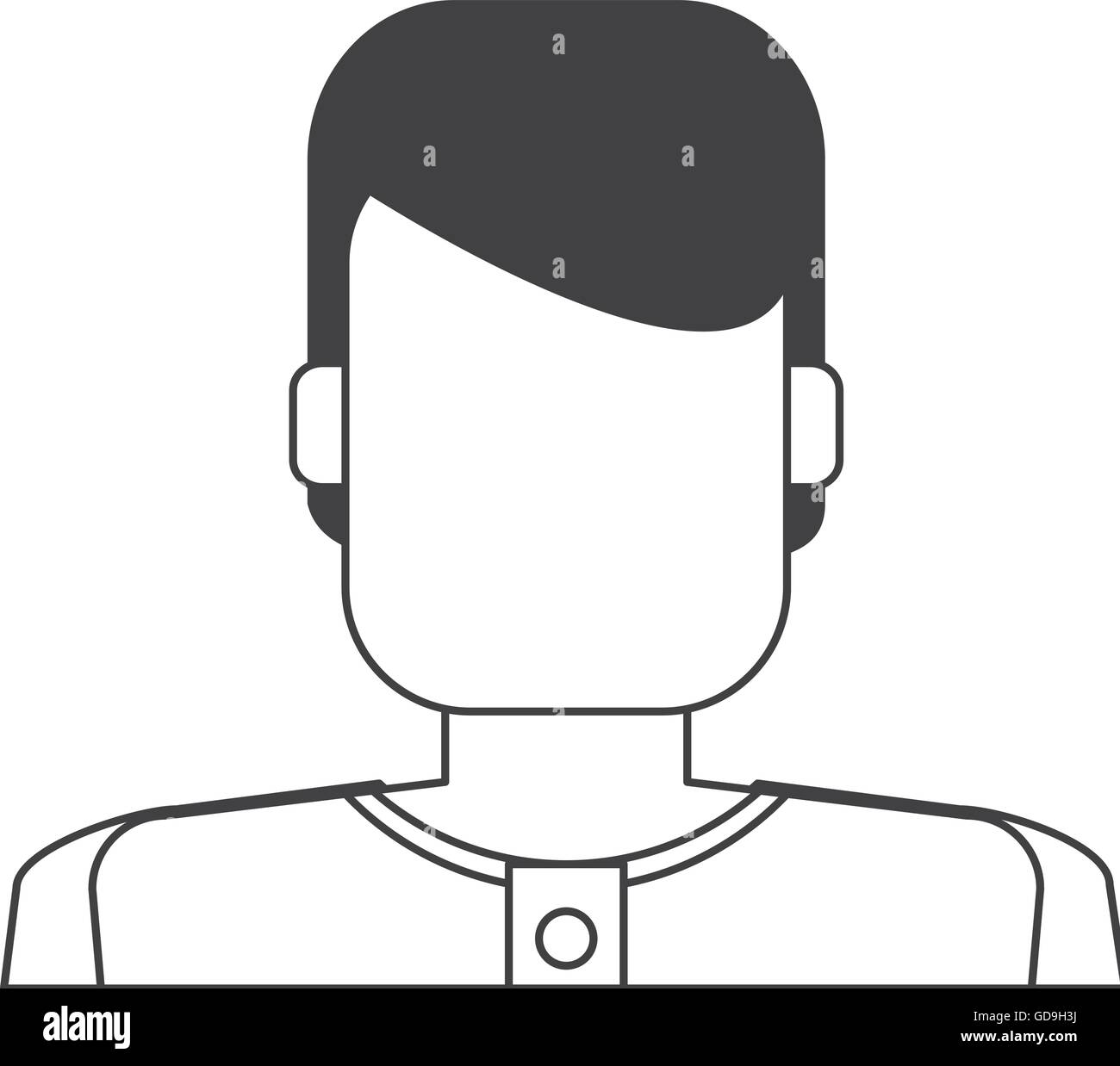 faceless man portrait icon Stock Vector Image & Art - Alamy