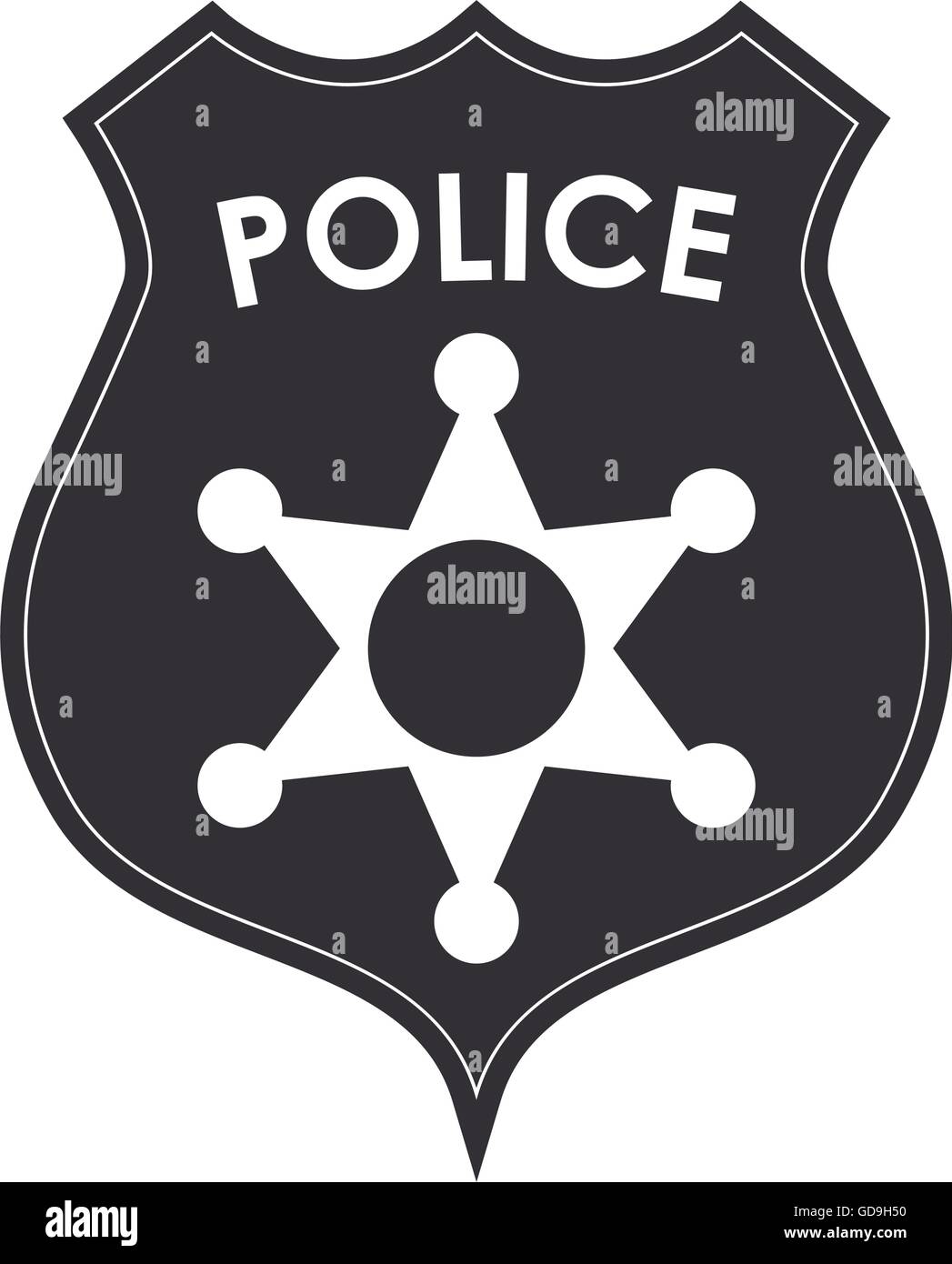 police badge icon Stock Vector Image & Art - Alamy