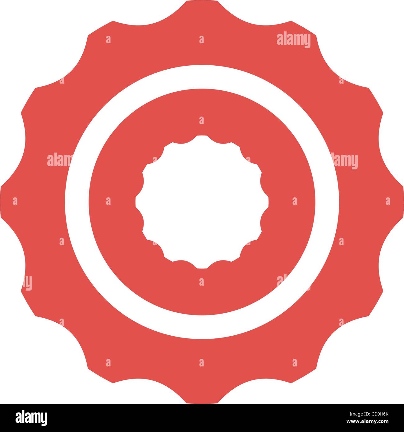 single gear icon Stock Vector Image & Art - Alamy