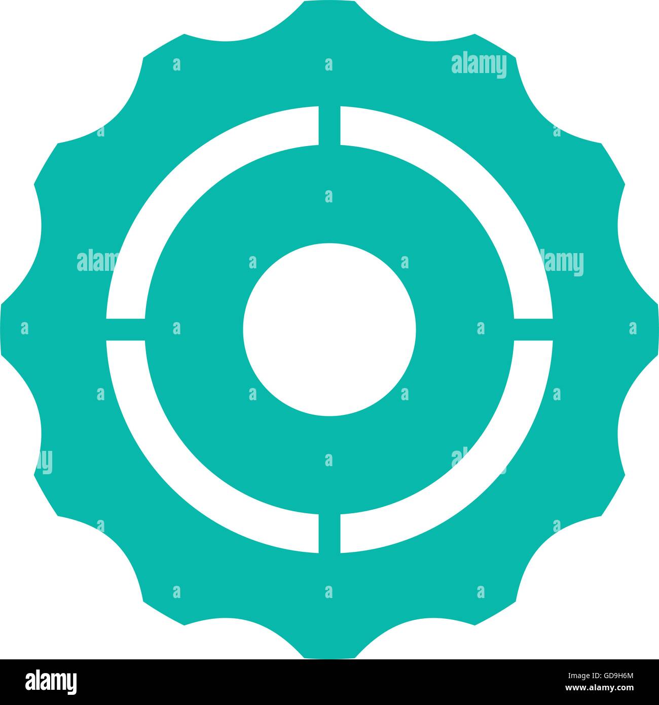 single gear icon Stock Vector Image & Art - Alamy