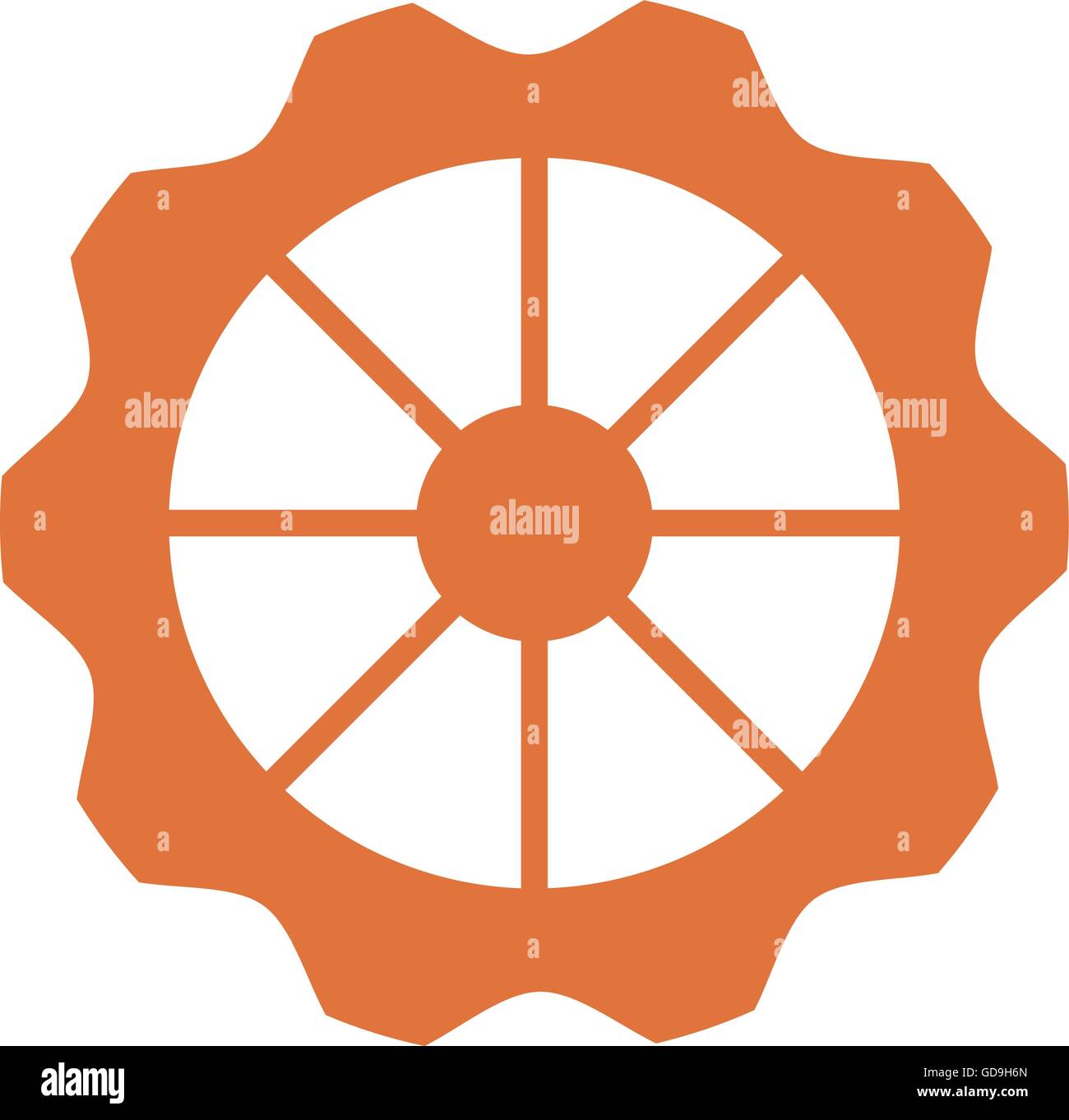 single gear icon Stock Vector Image & Art - Alamy