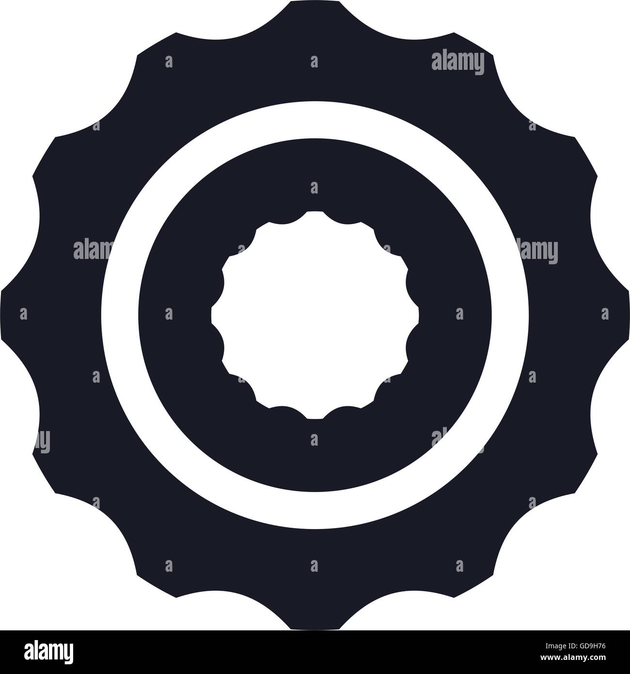single gear icon Stock Vector Image & Art - Alamy