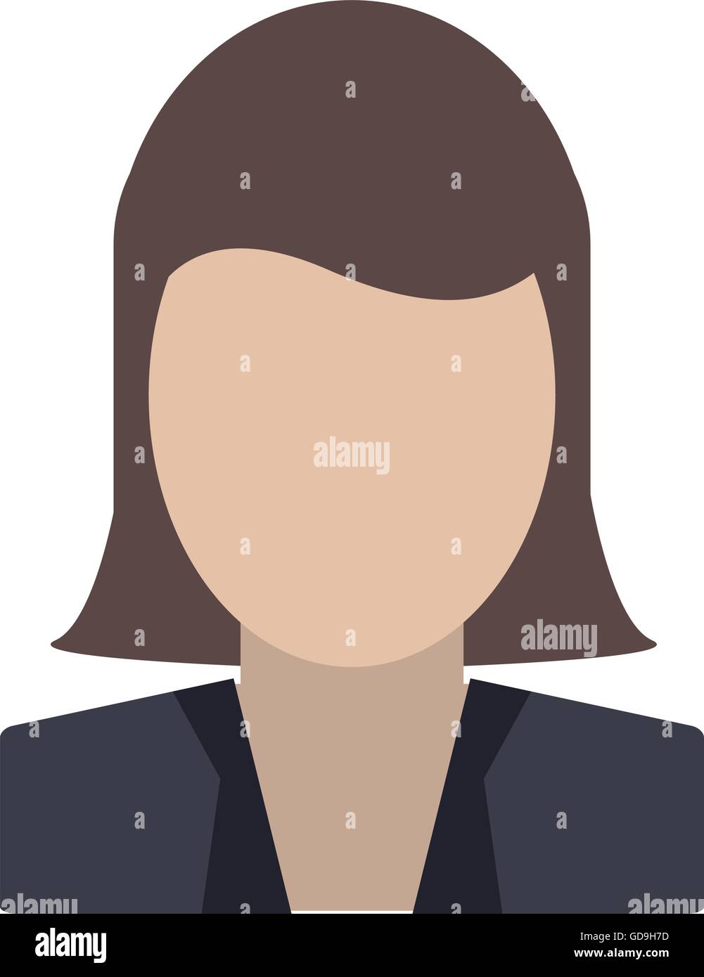 faceless business woman portrait icon Stock Vector Image & Art - Alamy