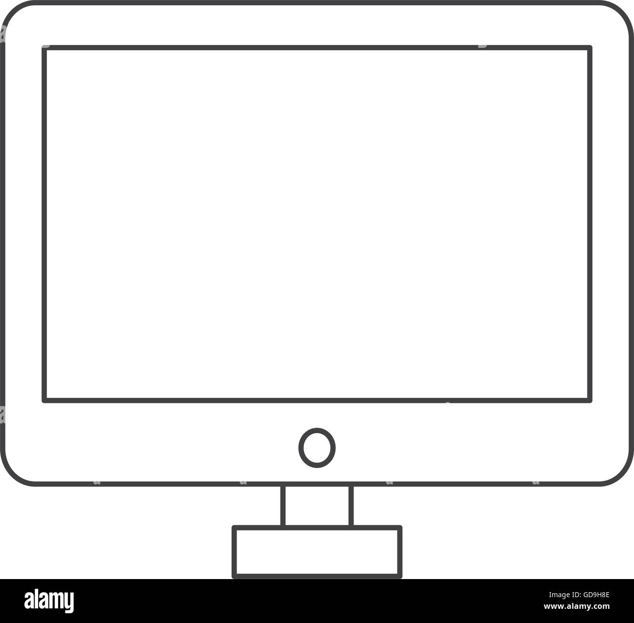 computer monitor icon Stock Vector Image & Art - Alamy