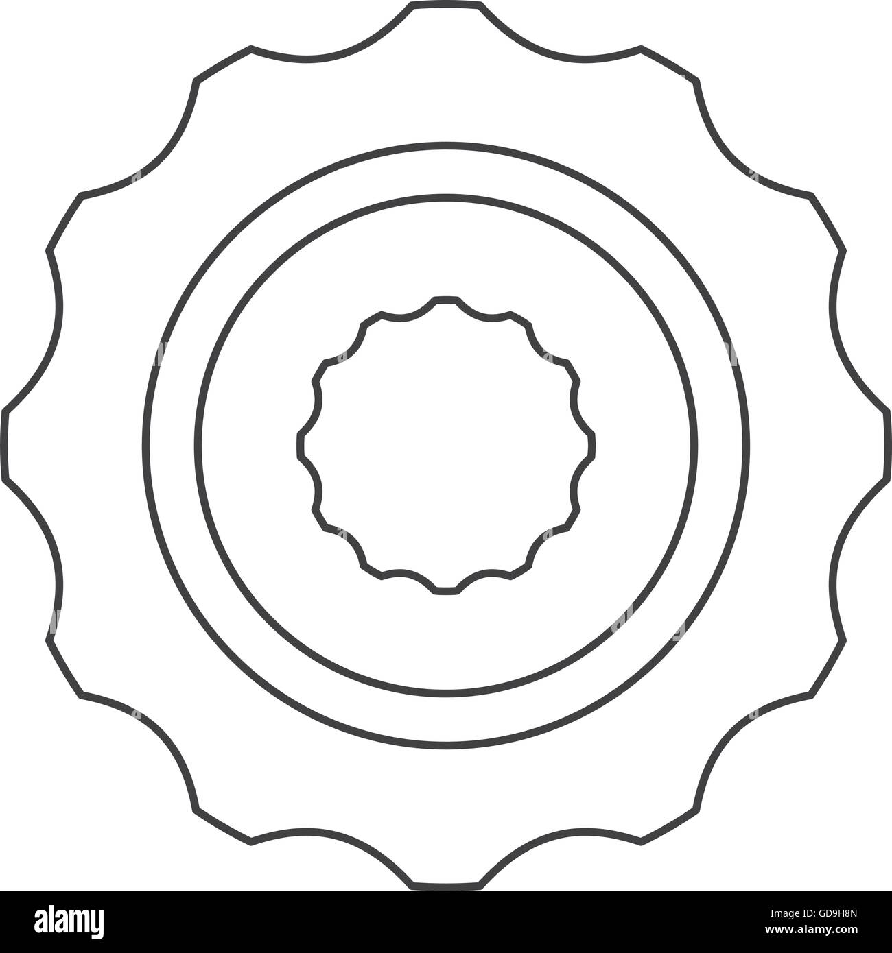 single gear icon Stock Vector Image & Art - Alamy