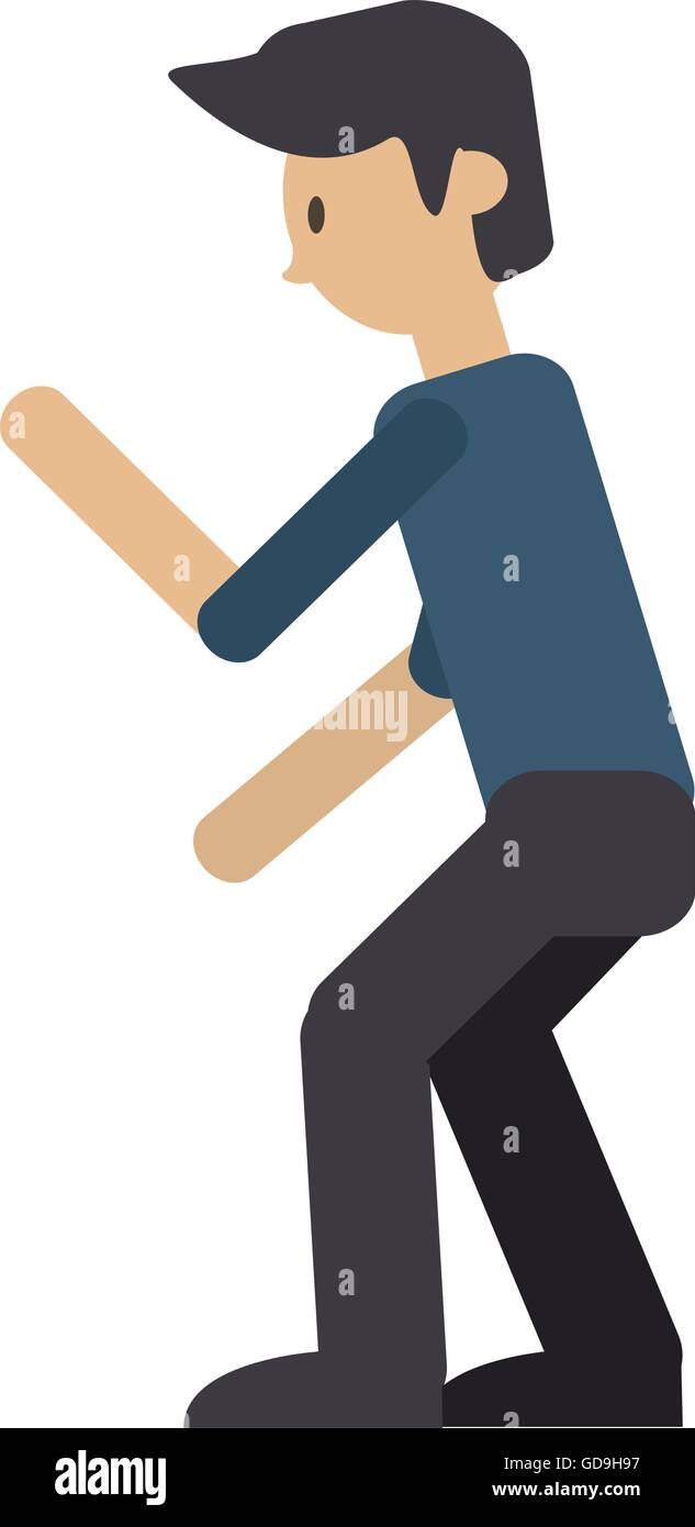 businessman moving icon Stock Vector Image & Art - Alamy