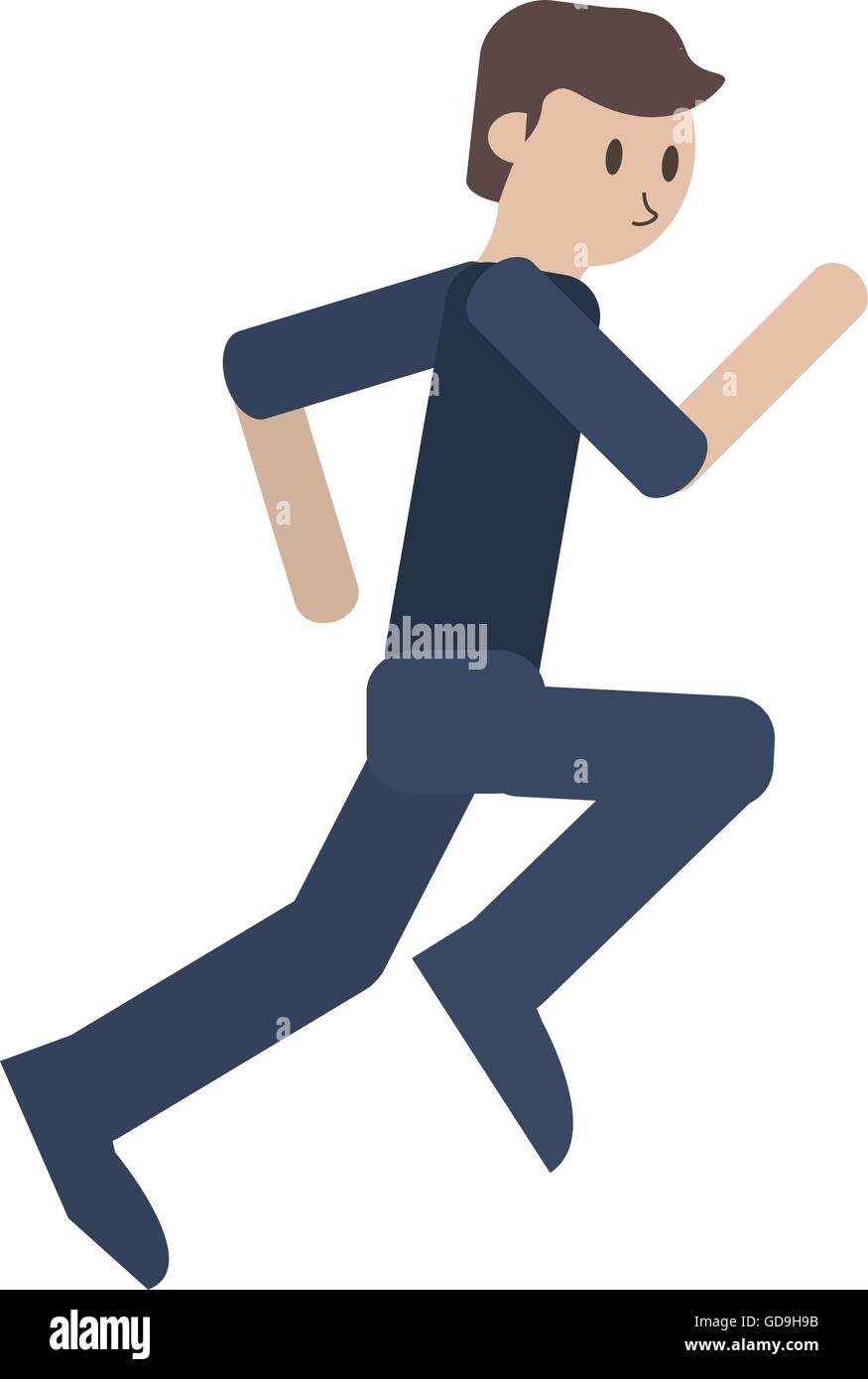 businessman moving icon Stock Vector Image & Art - Alamy