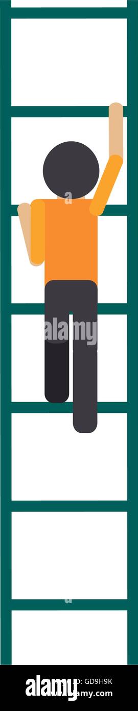 man climbing ladder icon Stock Vector Image & Art - Alamy