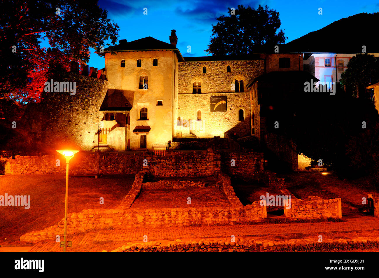 Castello Visconteo castle, Locarno, Ticino, Switzerland, Europe Stock ...