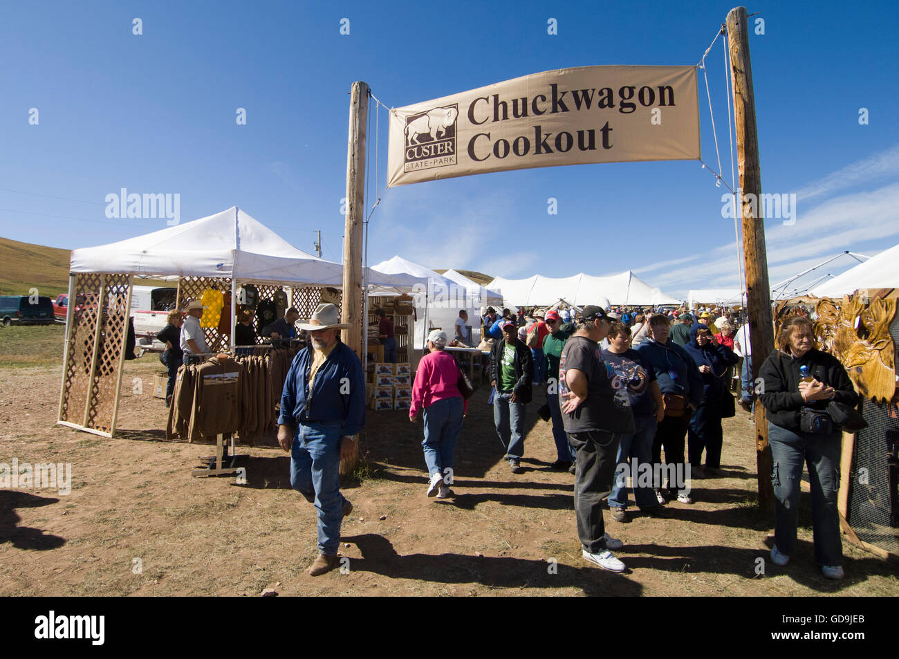 Bison Roundup, Custer State Park, Black Hills, South Dakota, USA ...