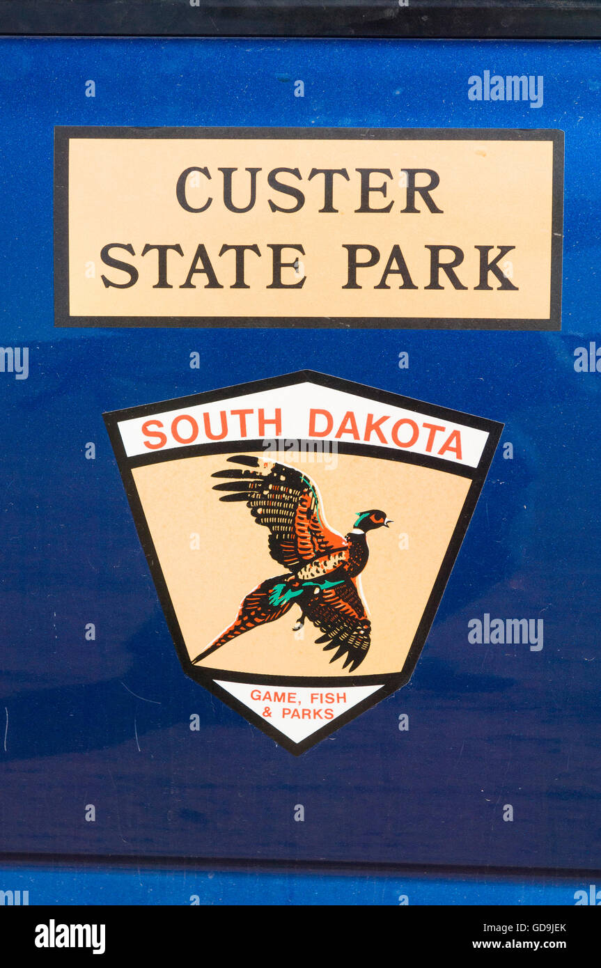 Logo of Custer State Park, Black Hills, South Dakota, USA, America ...