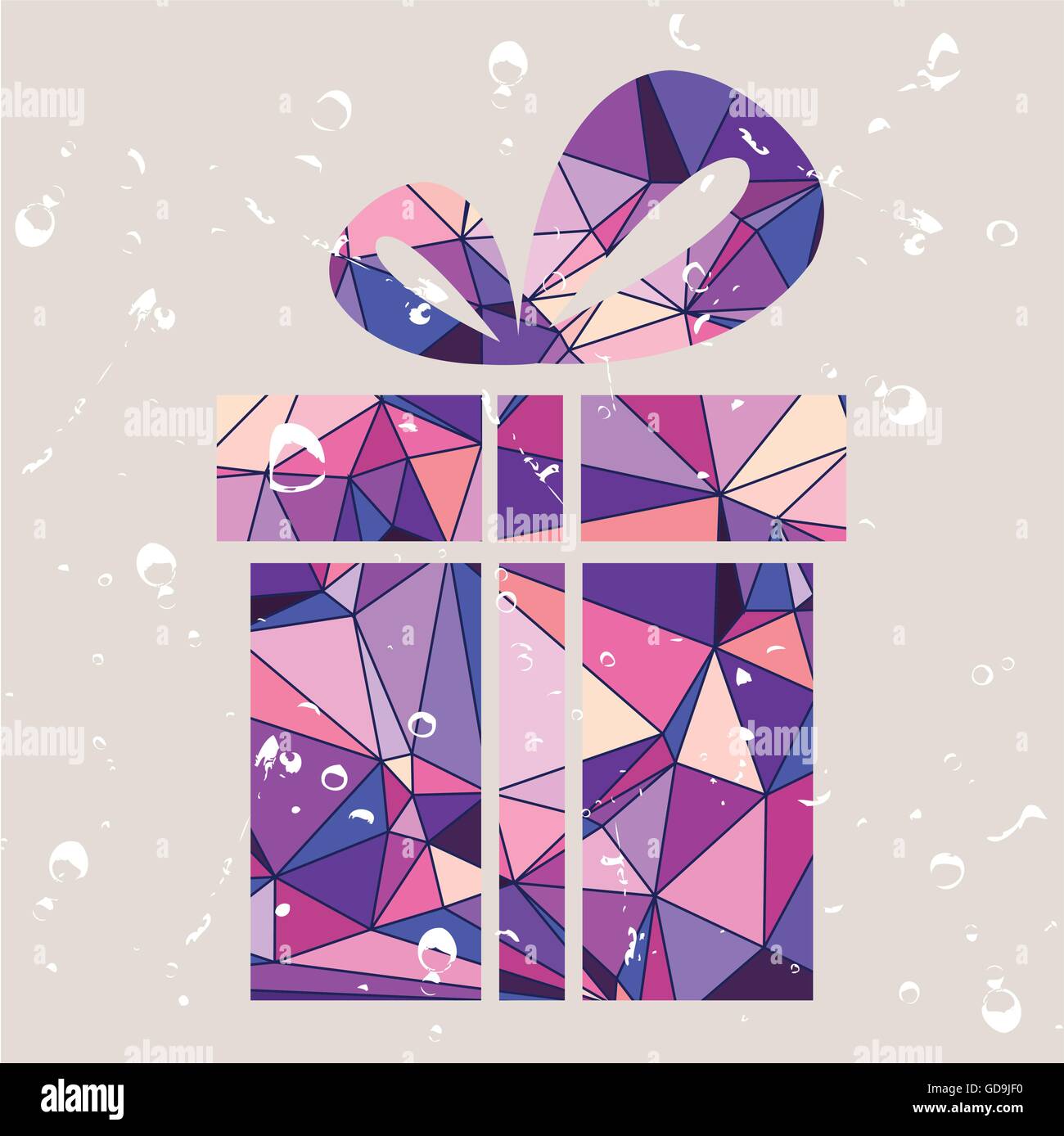 Triangle gift box Stock Vector Images - Alamy