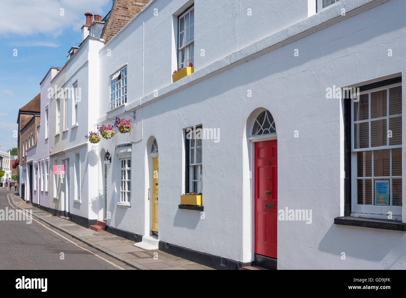 Period houses on Church Street, Old Isleworth, London Borough of ...