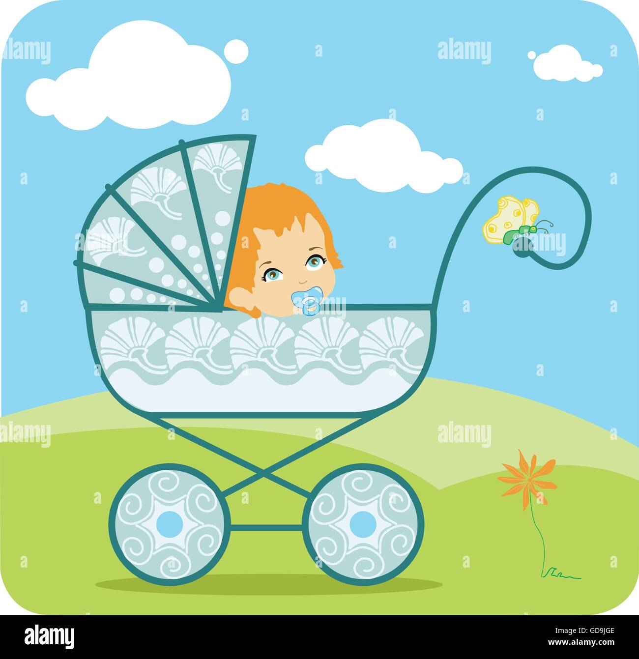 Child peeking out Stock Vector Images - Alamy