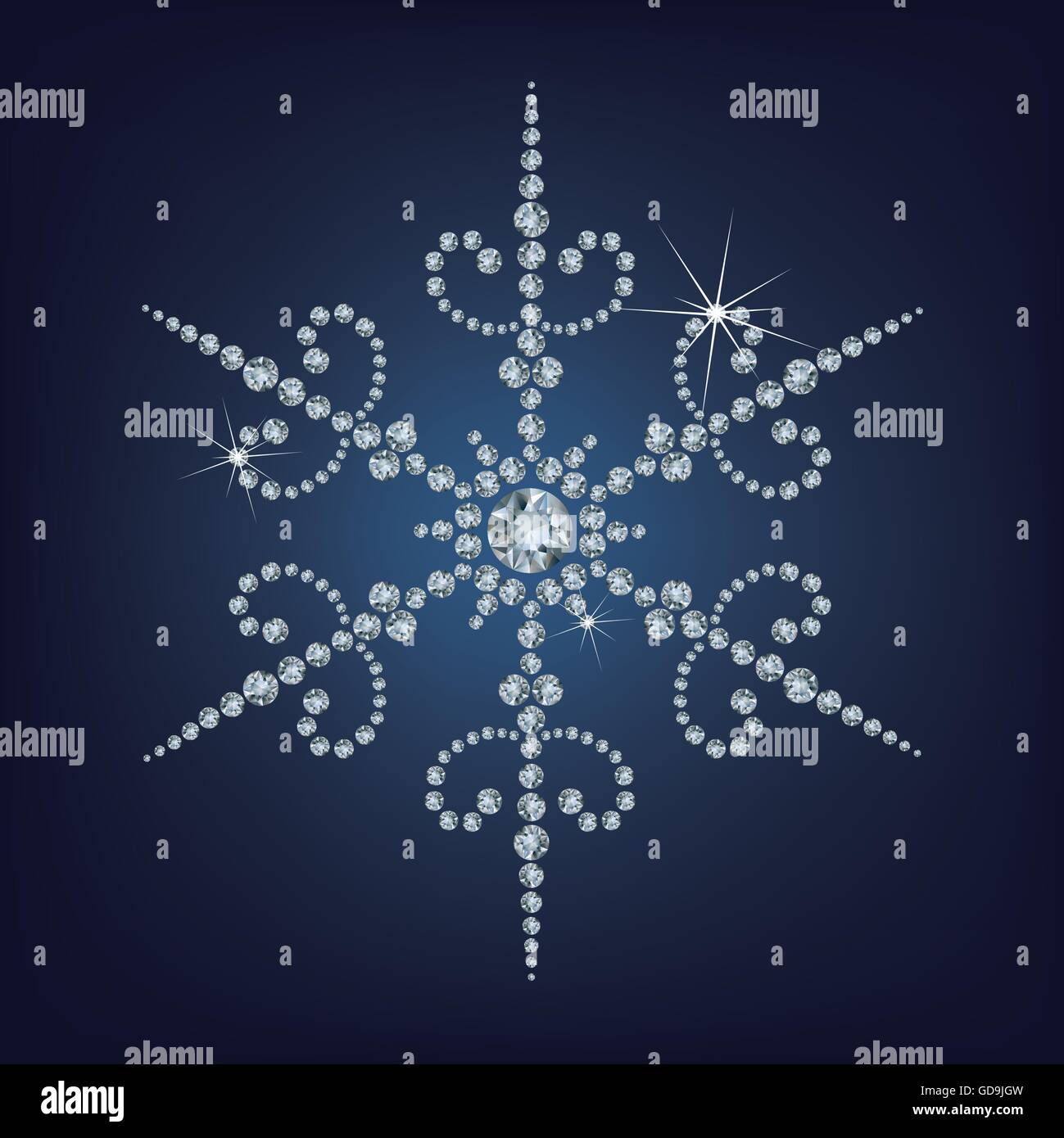 Diamond snowflake hi-res stock photography and images - Alamy