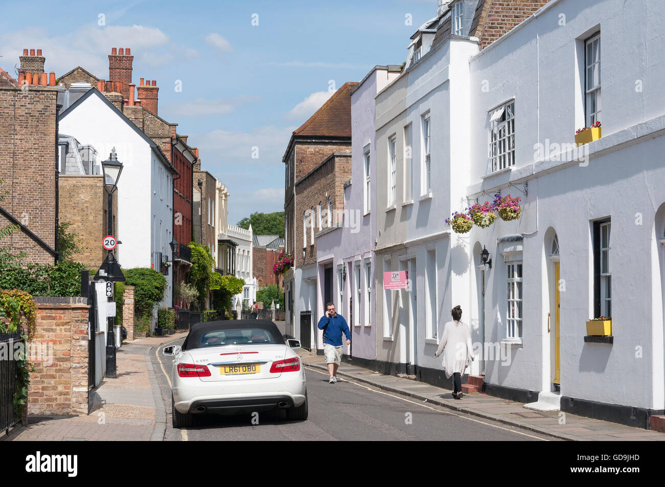Period houses on Church Street, Old Isleworth, London Borough of ...
