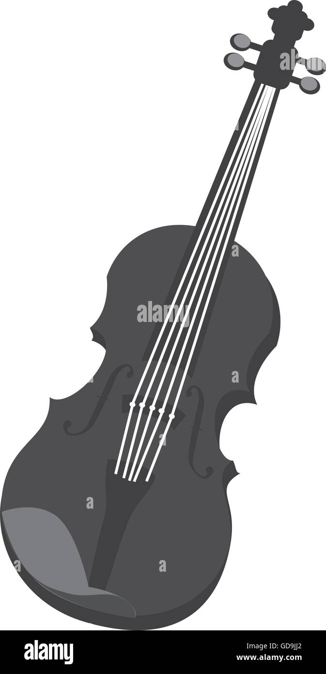 Music instrument in black and white icon Stock Vector Image & Art - Alamy